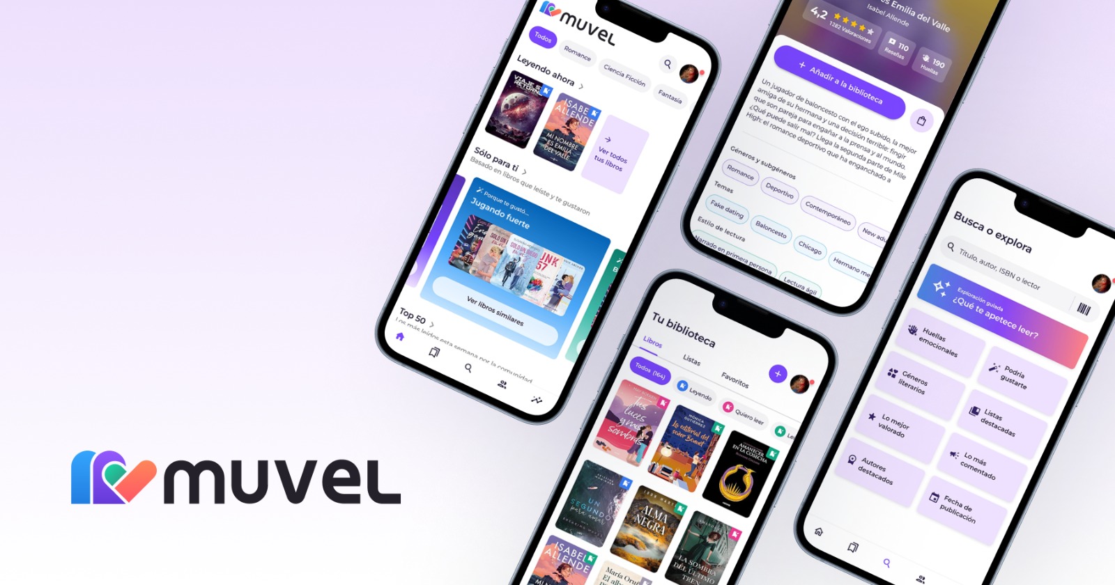 Muvel - Tu app de libros en español para registrar lecturas y emociones